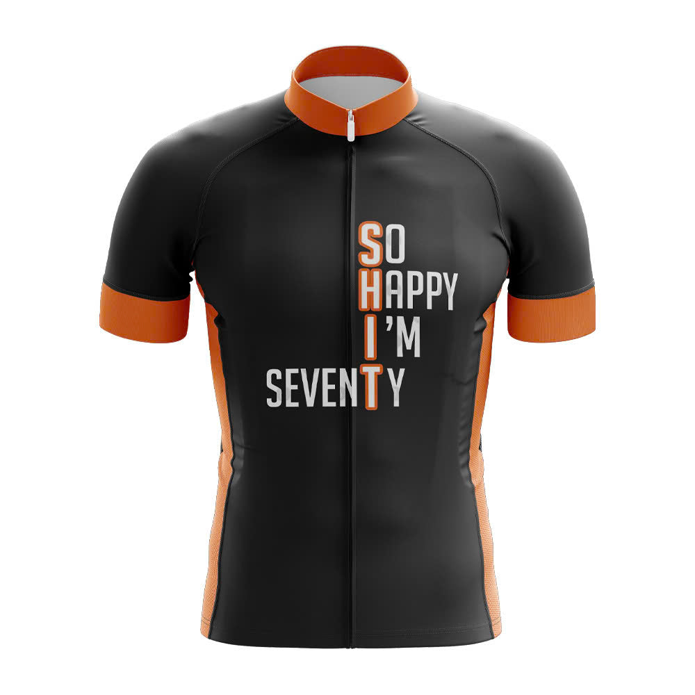So Happy I’m 70 Cycling Jersey – Cool Dude Cycling