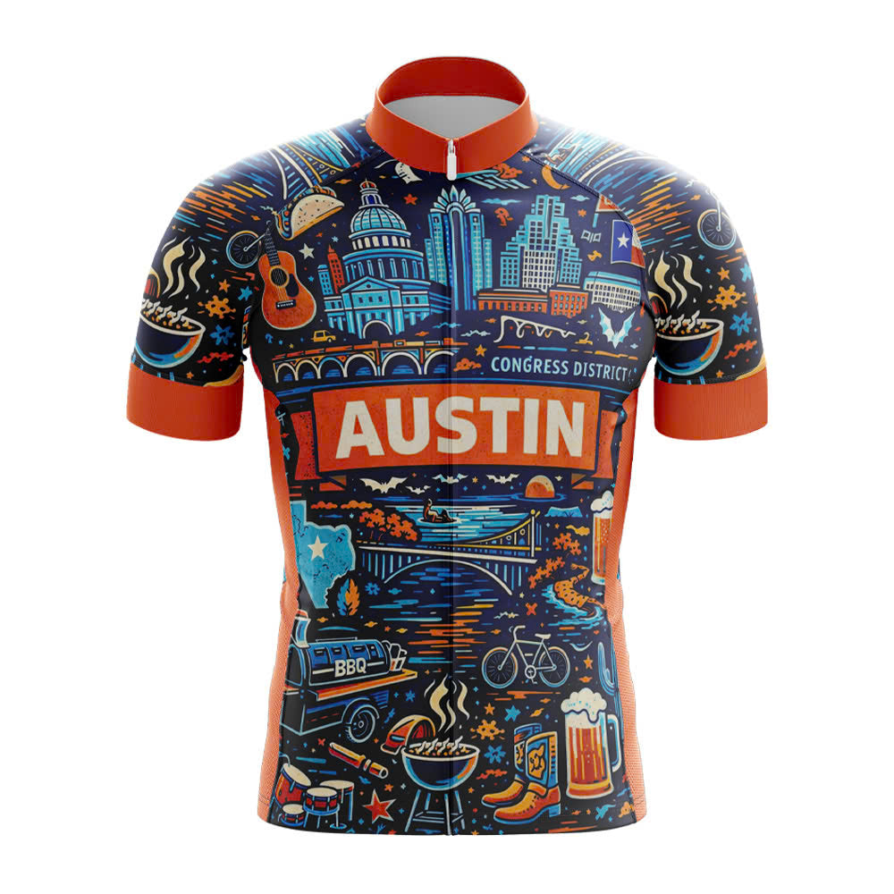 Austin Icons Cycling Jersey – Cool Dude Cycling