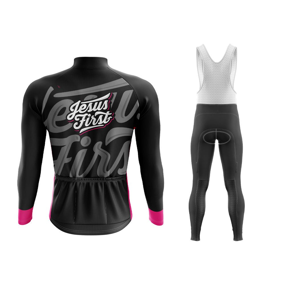 Jesus First Long Sleeve Winter Cycling Jersey & Pants – Cool Dude Cycling