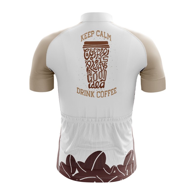 Keep Calm And Drink Coffee Cycling Jersey | Coffee Cycling Gear – Cool ...