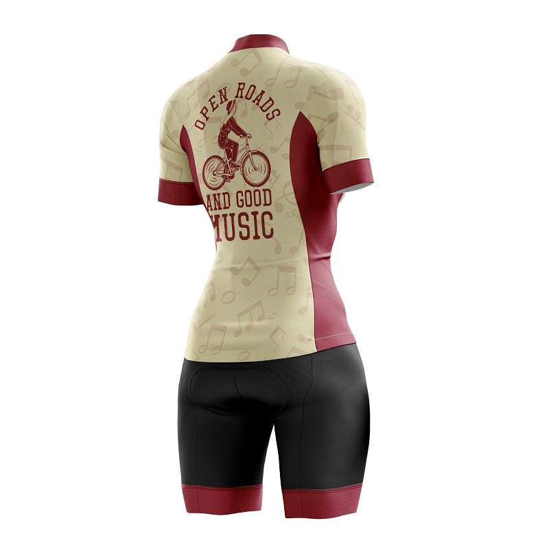 Open Roads Good Music Women's Cycling Kit | Women's Cycling Clothes ...