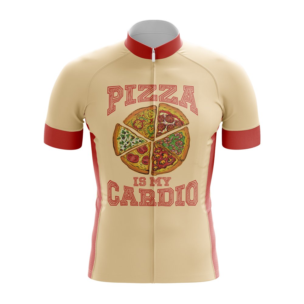 Pizza Is My Cardio Bicycle Jersey – Cool Dude Cycling