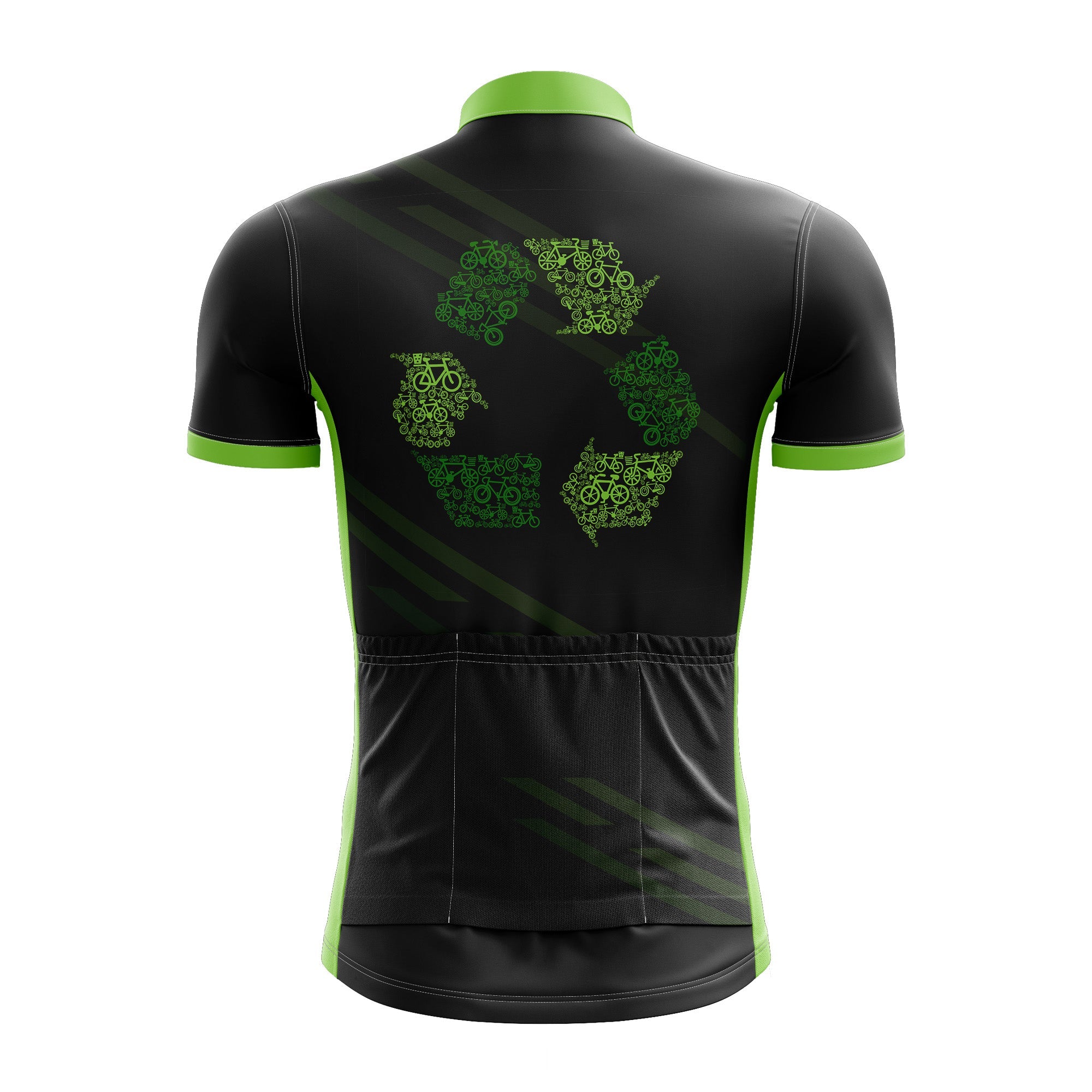 Recycling Art Cycling Jersey | Eco Cycling Gear – Cool Dude Cycling