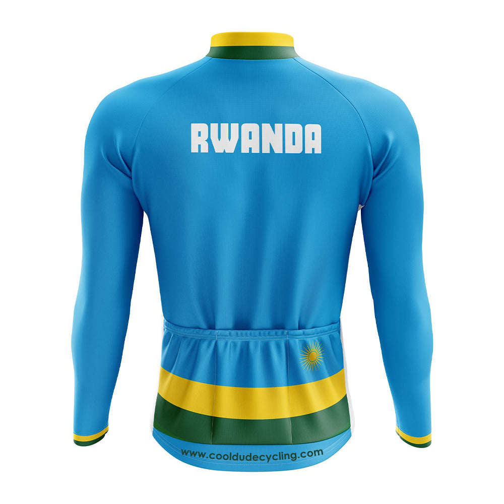 Rwanda Long Sleeve Cycling Jersey | Cycling Quotes – Cool Dude Cycling