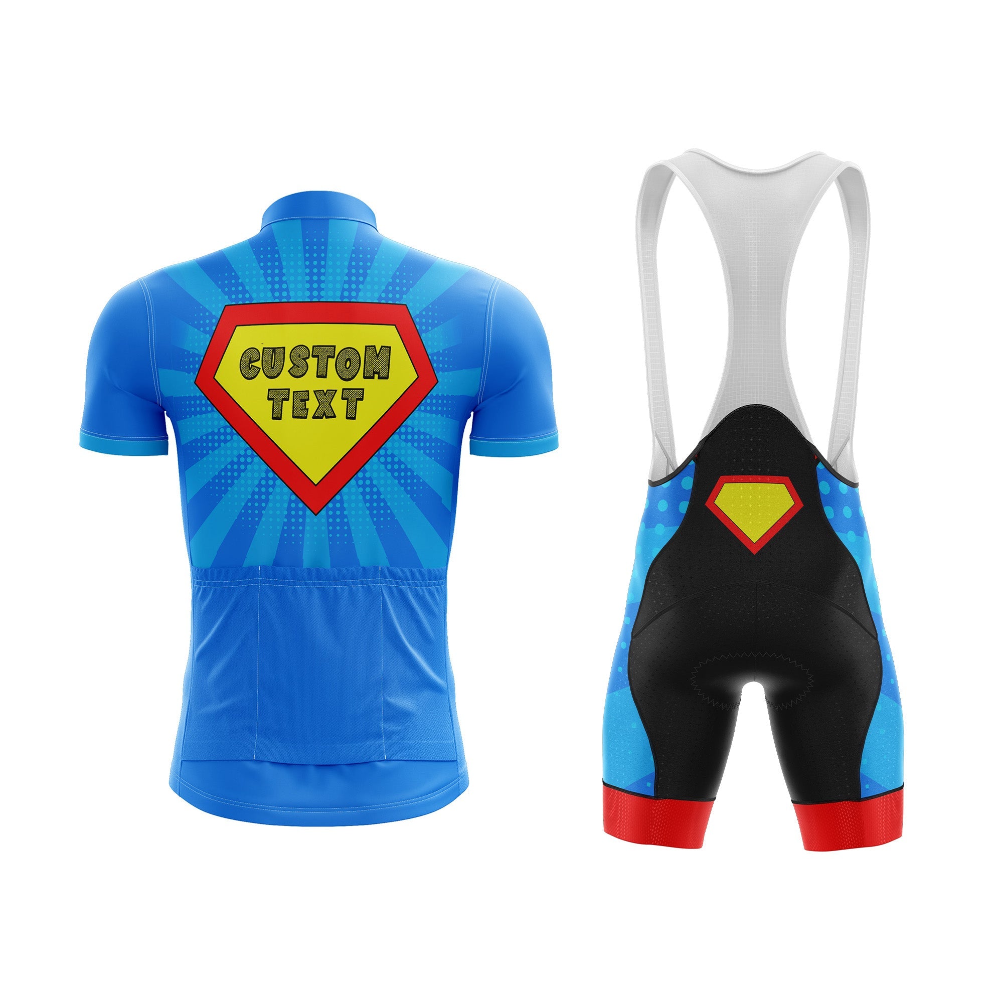 Superman Pop Art Custom Cycling Kit | Pop Art Cycling Clothes – Cool ...